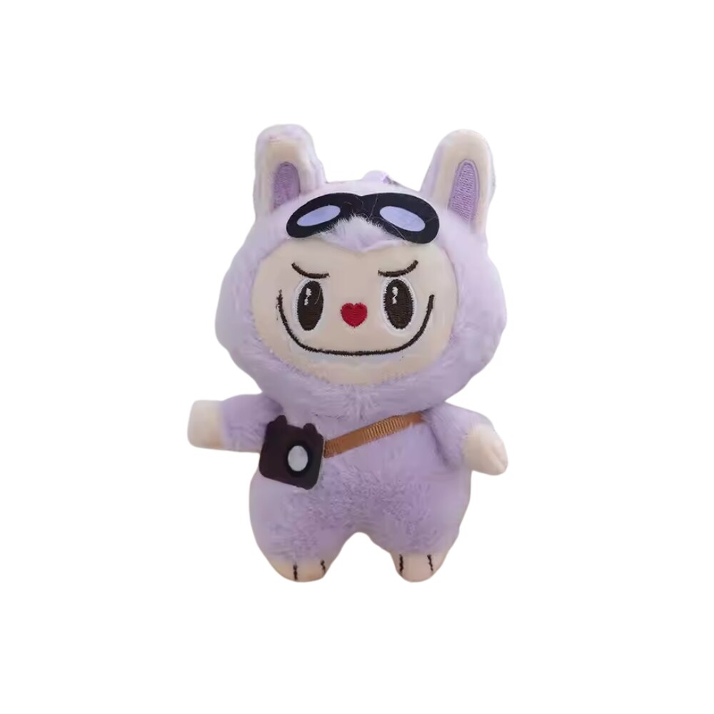 Jucarie de plus cu breloc, Labubu Monstrii 15 cm, Mov - eMAG.ro