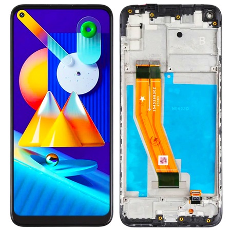 Display LCD original Samsung Galaxy M11 SM-M115F, 6,40", IPS, negru, cu ...