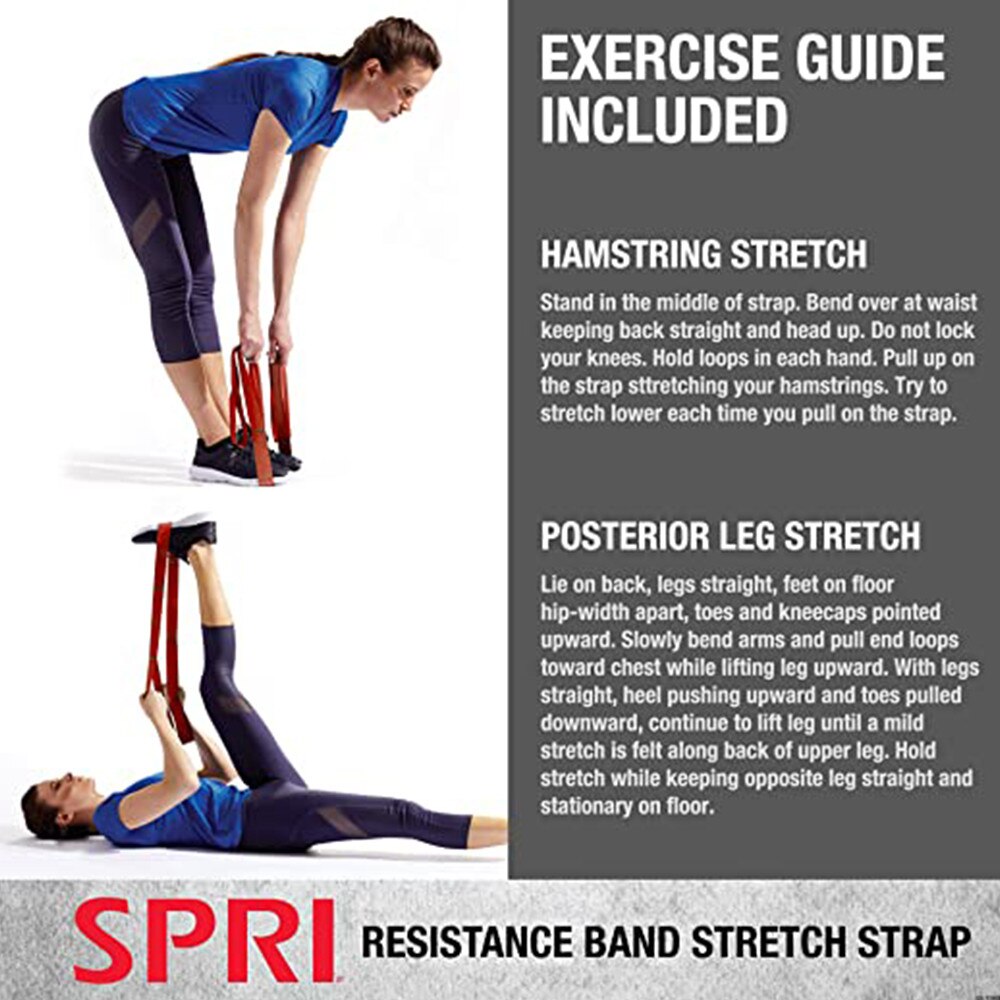 Banda elastica de intindere cu manere, de fitness, rosie - eMAG.ro