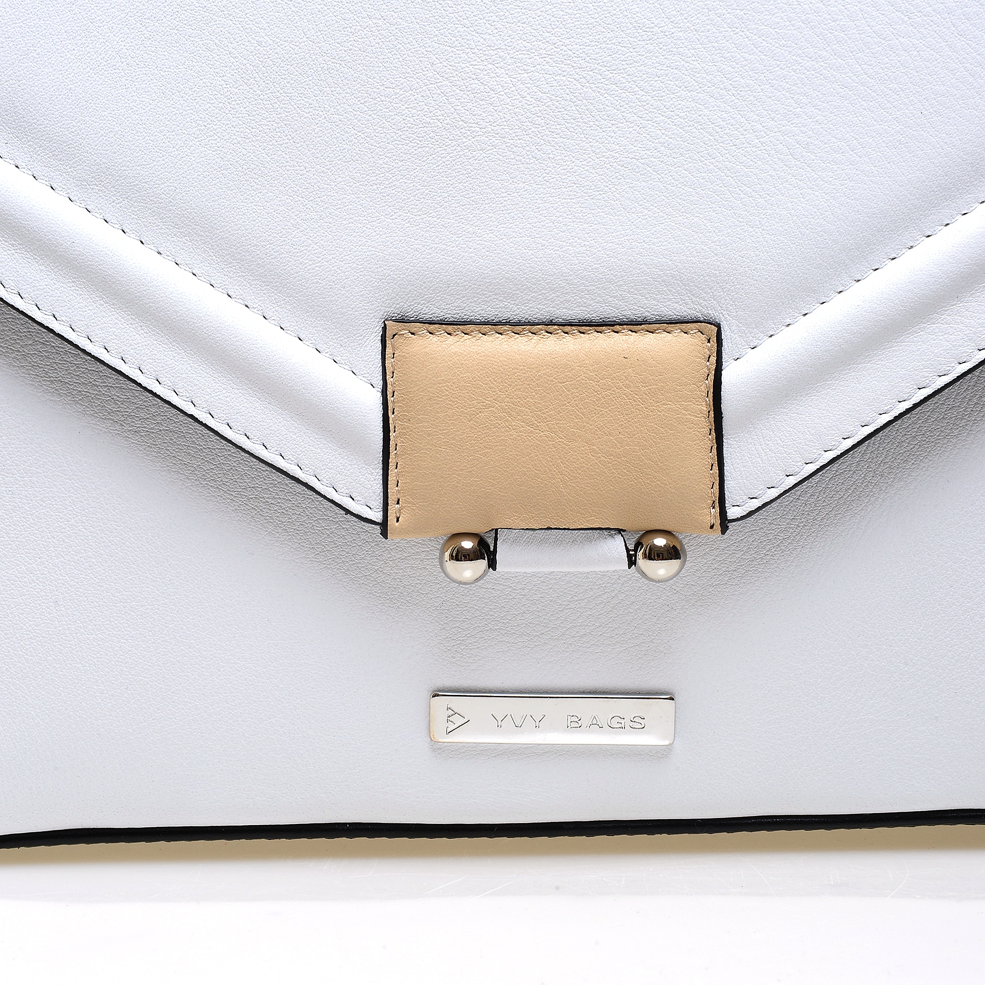 Двуцветна дамска чанта YVY BAGS, Естествена кожа - eMAG.bg