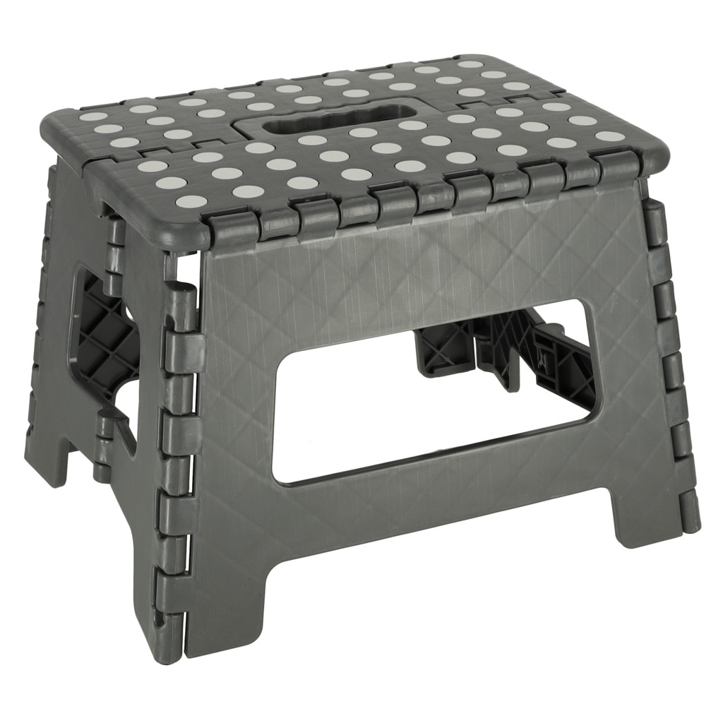 Scaun pliabil cu platforma, scaun turistic pliabil, antiderapant, 150 ...
