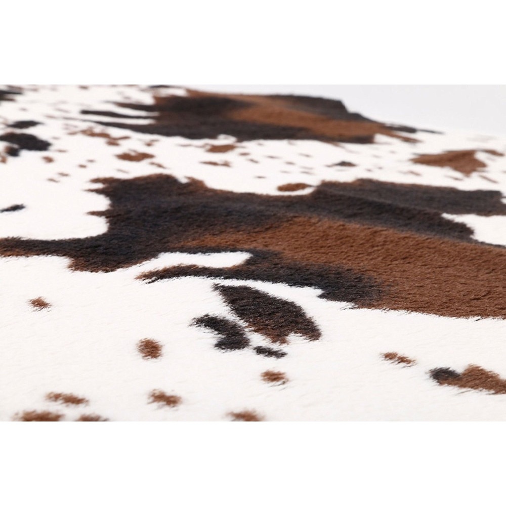 Covor animal print zebra/vaca, 110x75cm, material poliester, forma ...