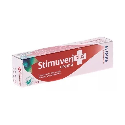 Stimuven Plus, crema Aliphia pentru varice, 50 g, Exhelios - eMAG.ro