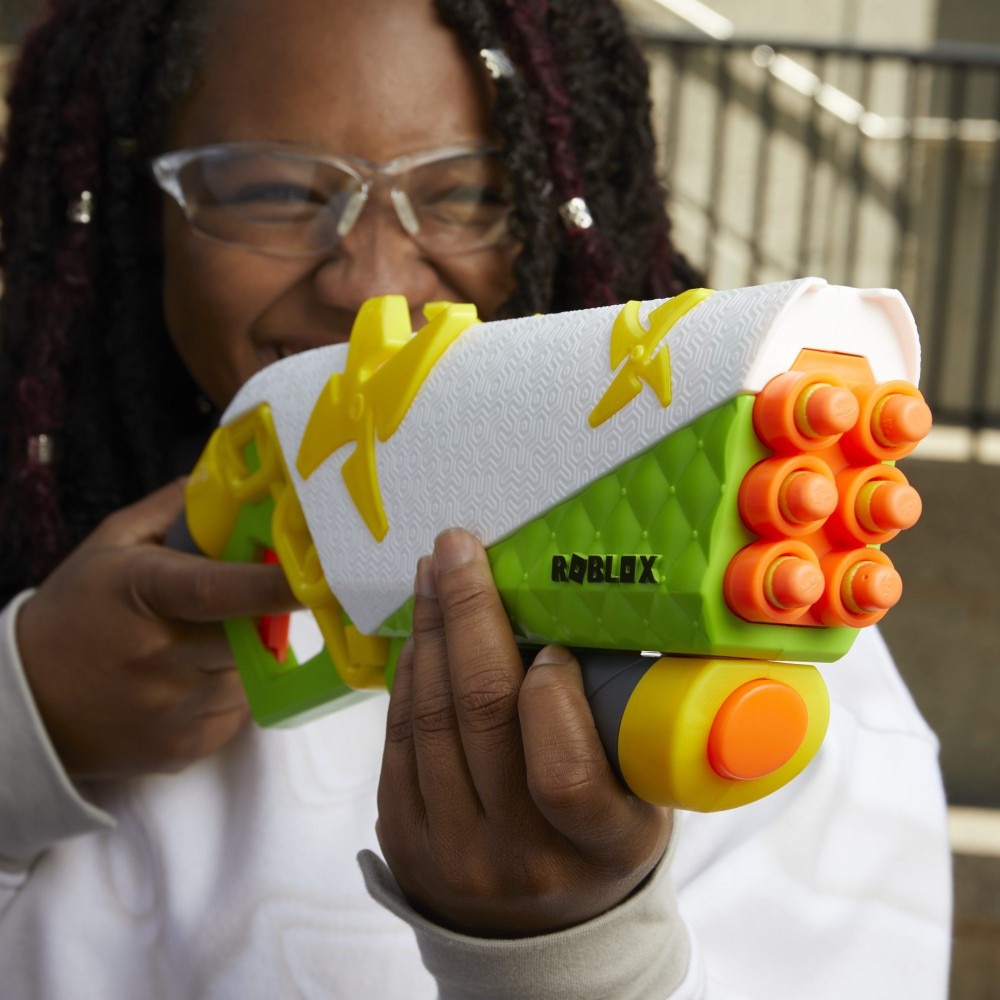 Pistol Nerf Roblox Ninja Legends Shadow Sensei, 6 sageti Elite, verde ...