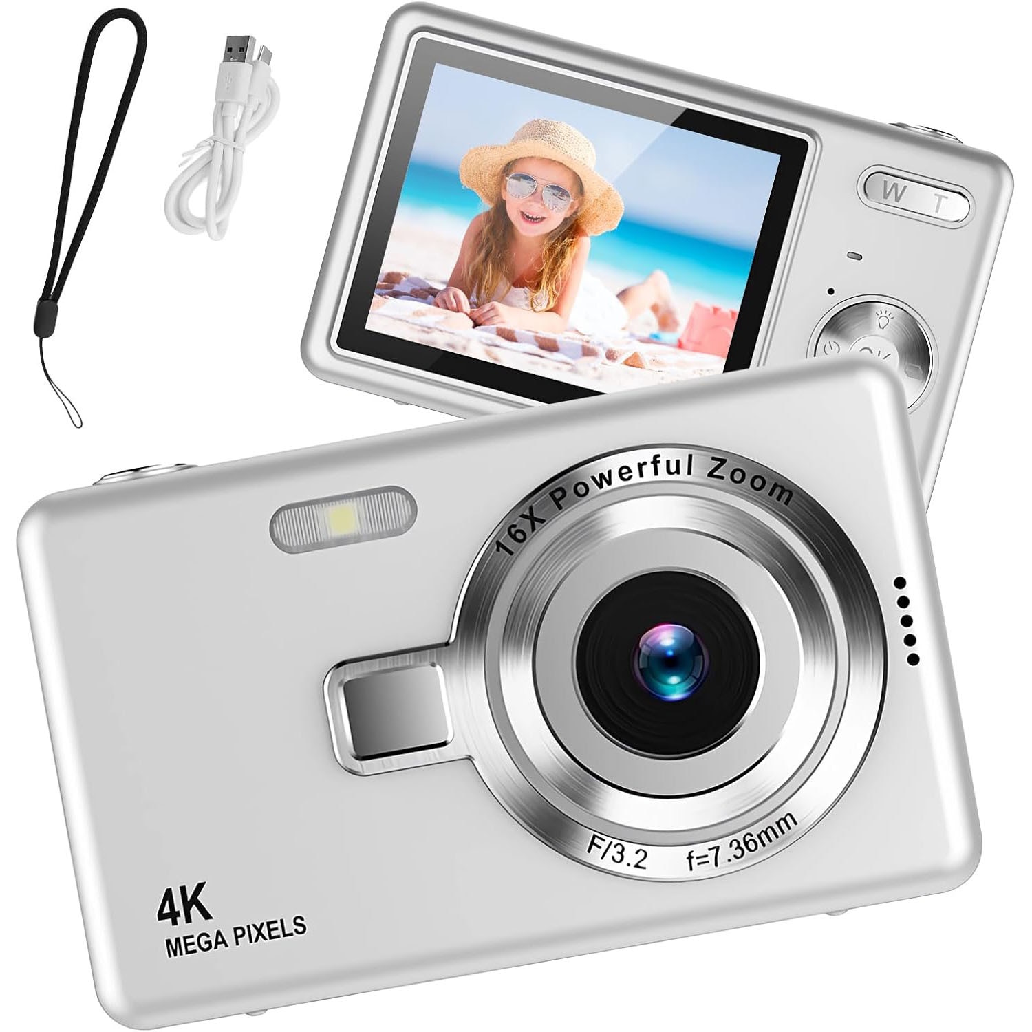Camera digitala 1080P FHD 44MP cu ecran LCD de 2 "4", zoom digital 16X ...