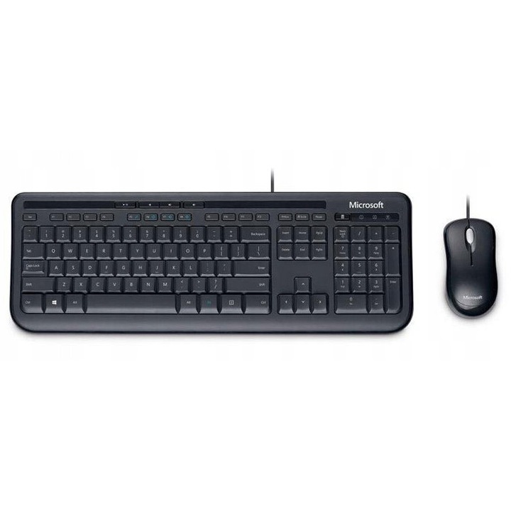Set Tastatura si Mouse, Microsoft Wired Desktop 600, USB, layout german ...