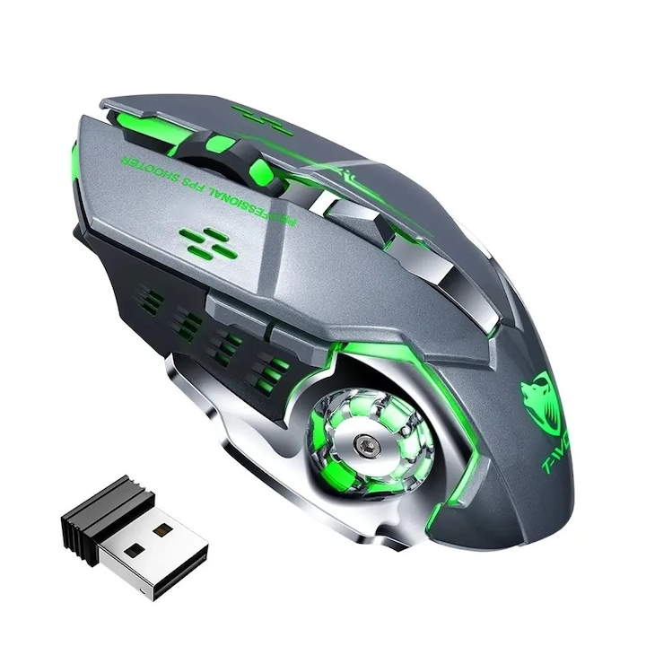 Mouse Wireless ABYZ™ Q13, Butoane Silentioase, Multi-Device, 6 butoane ...