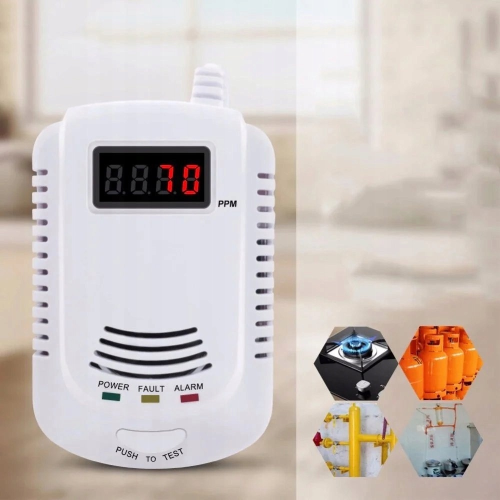 Detector De Gaze Explozive Gp Lng Metan Propan Butan Cablu De Alarma ...