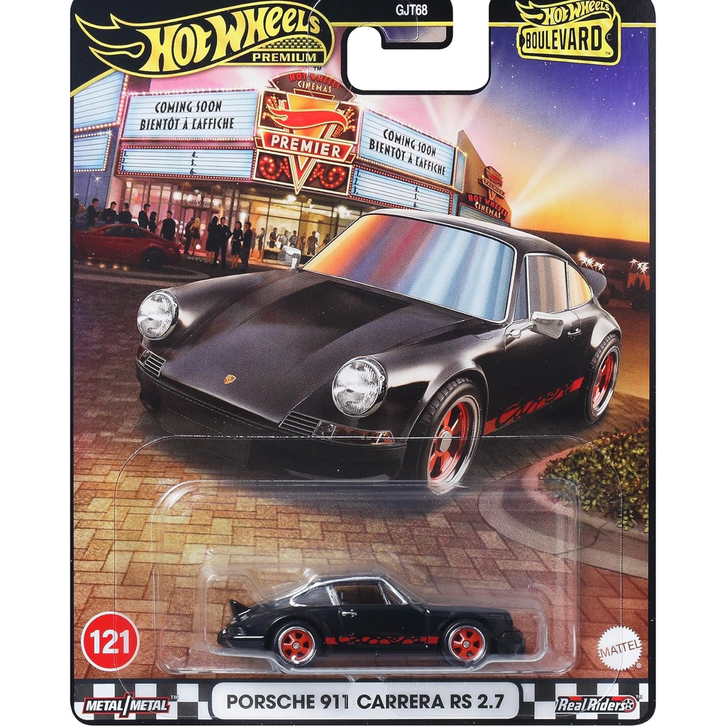 Количка, Hot Wheels Premium Diecast, Boulevard, Porsche Carrera 2.7RS ...