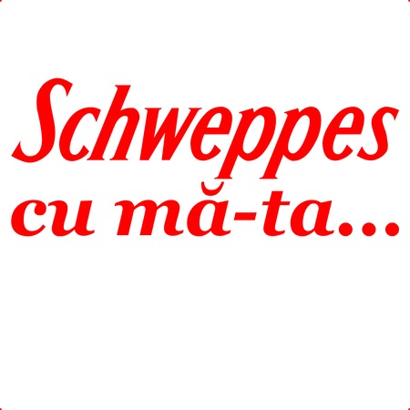 Sticker auto Schweppes SVEPS cu ma ta, Cri Flo, Rezistent la apa ...