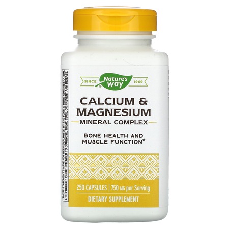 Nature's Way, Complex mineral de calciu si magneziu, 250 capsule - eMAG.ro