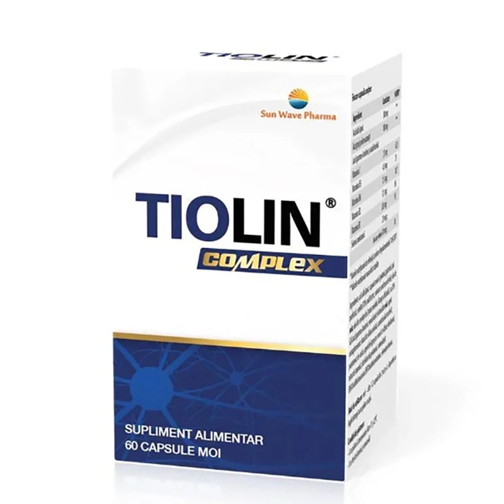 Tiolin Complex, 60 Capsule, Sun Wave Pharma - eMAG.ro