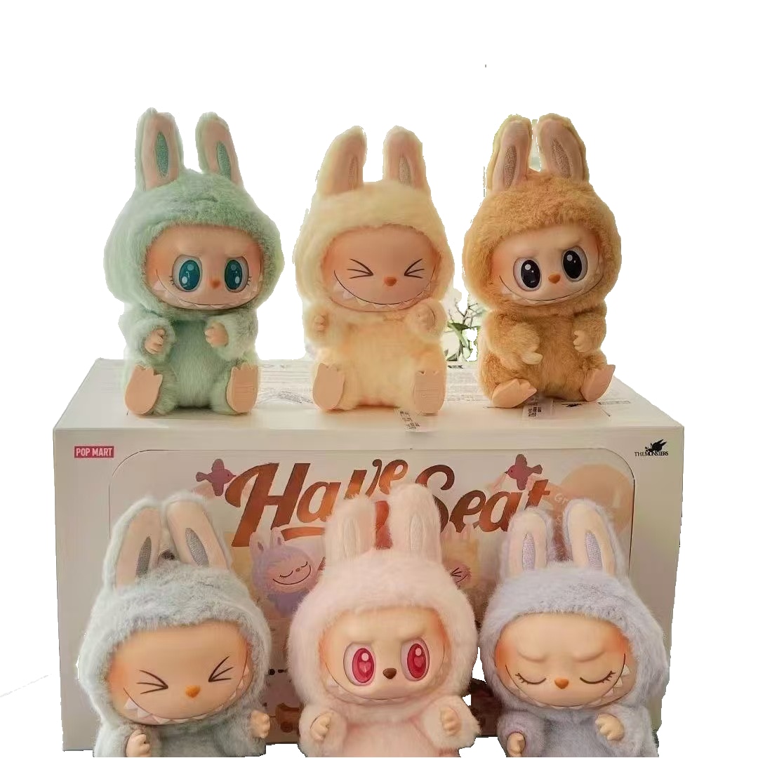Labubu plüssállatok, POPMART, második generációs ülés, 6 db-os ...