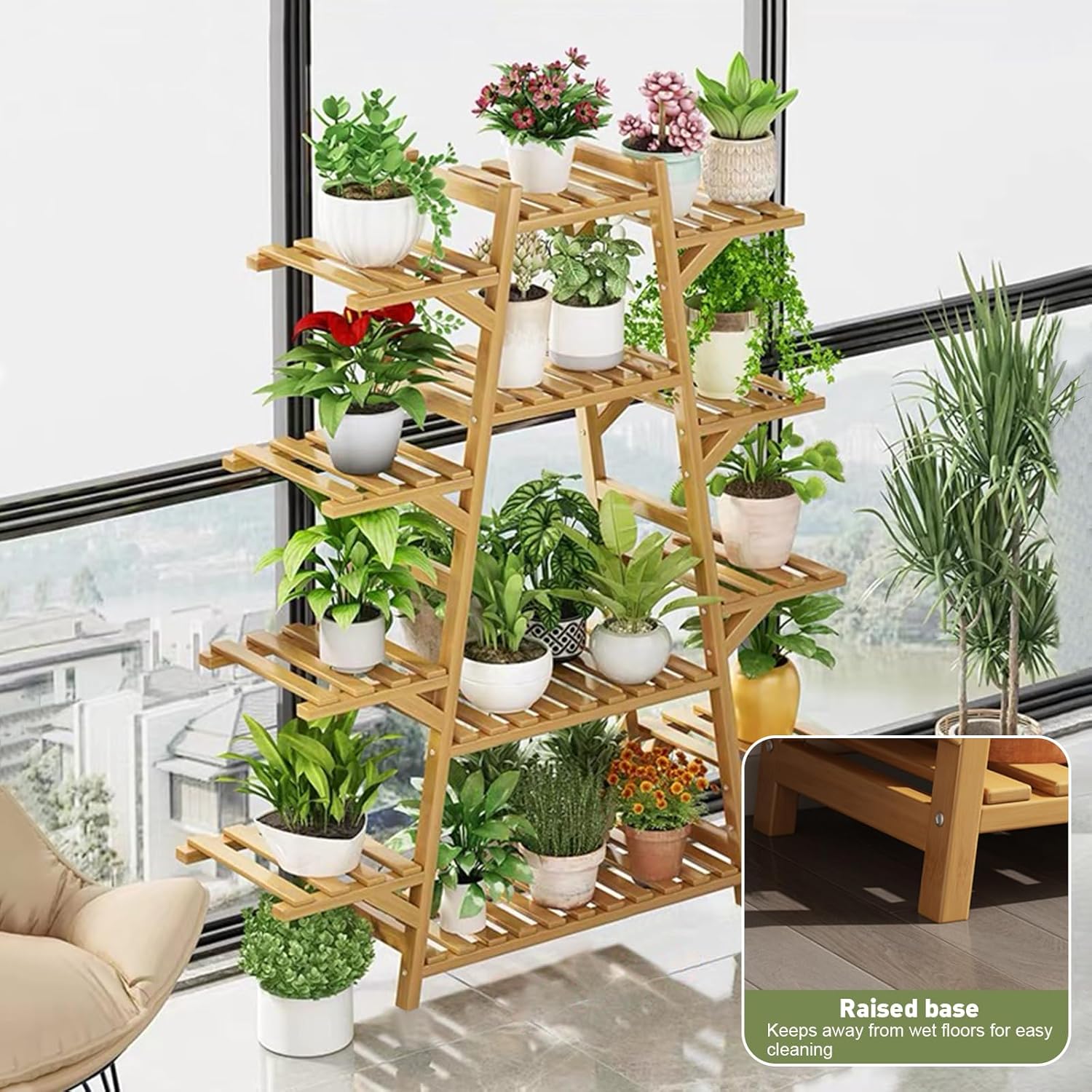 Suport plante, cu 12 niveluri Taotigzu, pentru interior si exterior ...