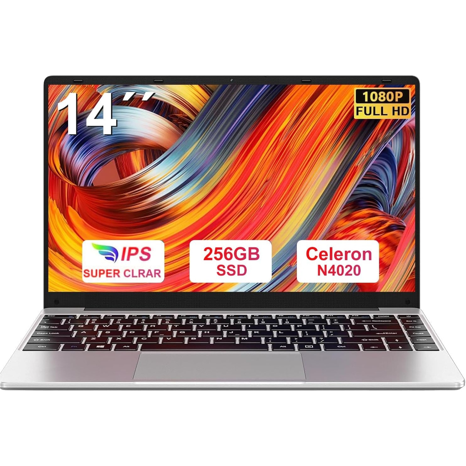 Laptop 14 inch Win 11 cu 5G WiFi, 256GB SSD Expansion SSD 1TB（Up to 2 ...