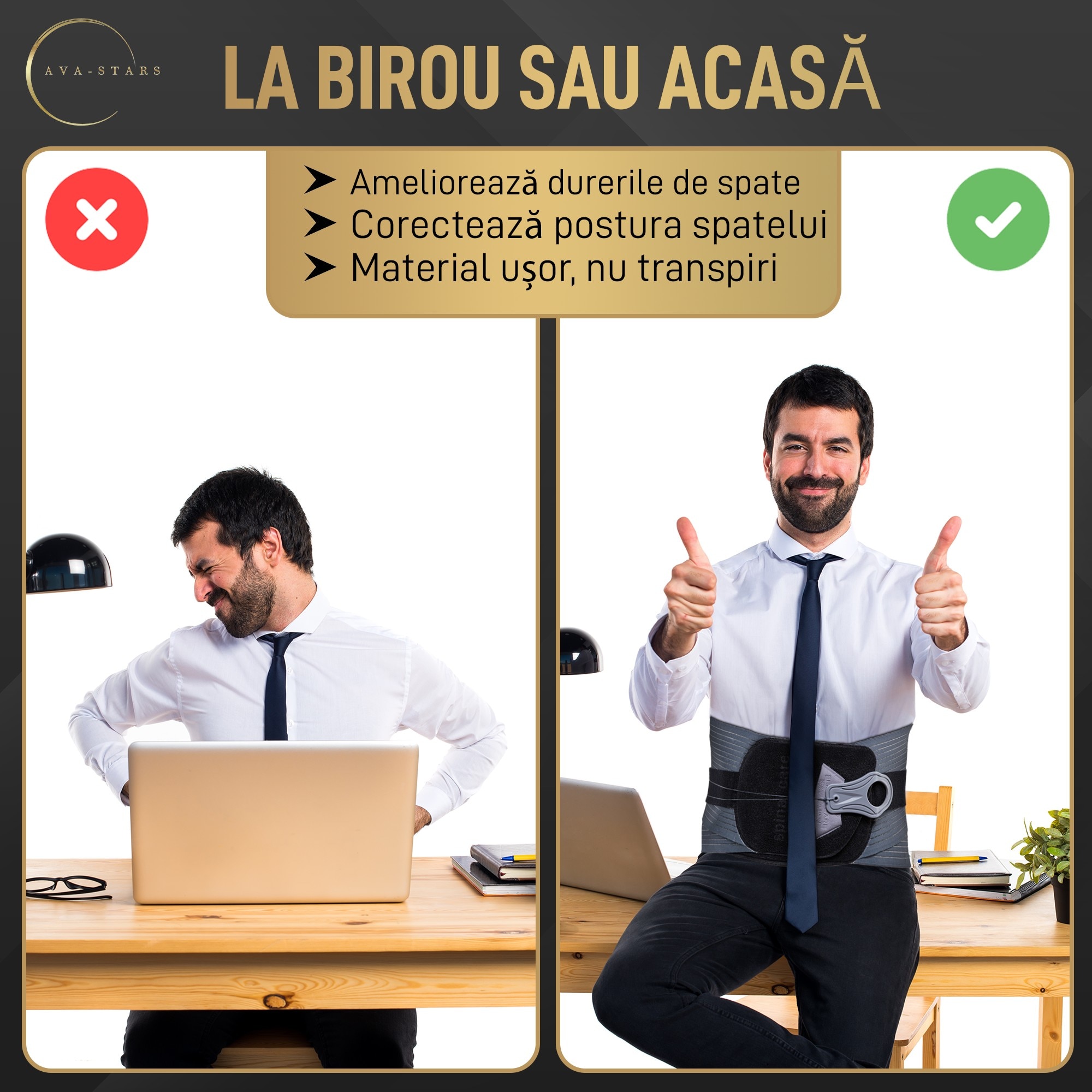 Centura Lombara, Suport Zona Lombara pentru Decompresie Coloana V ...