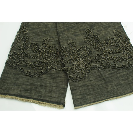 Tesatura Blugi brodati, culoare Maslin model 3, 95% Poliester 5% ...