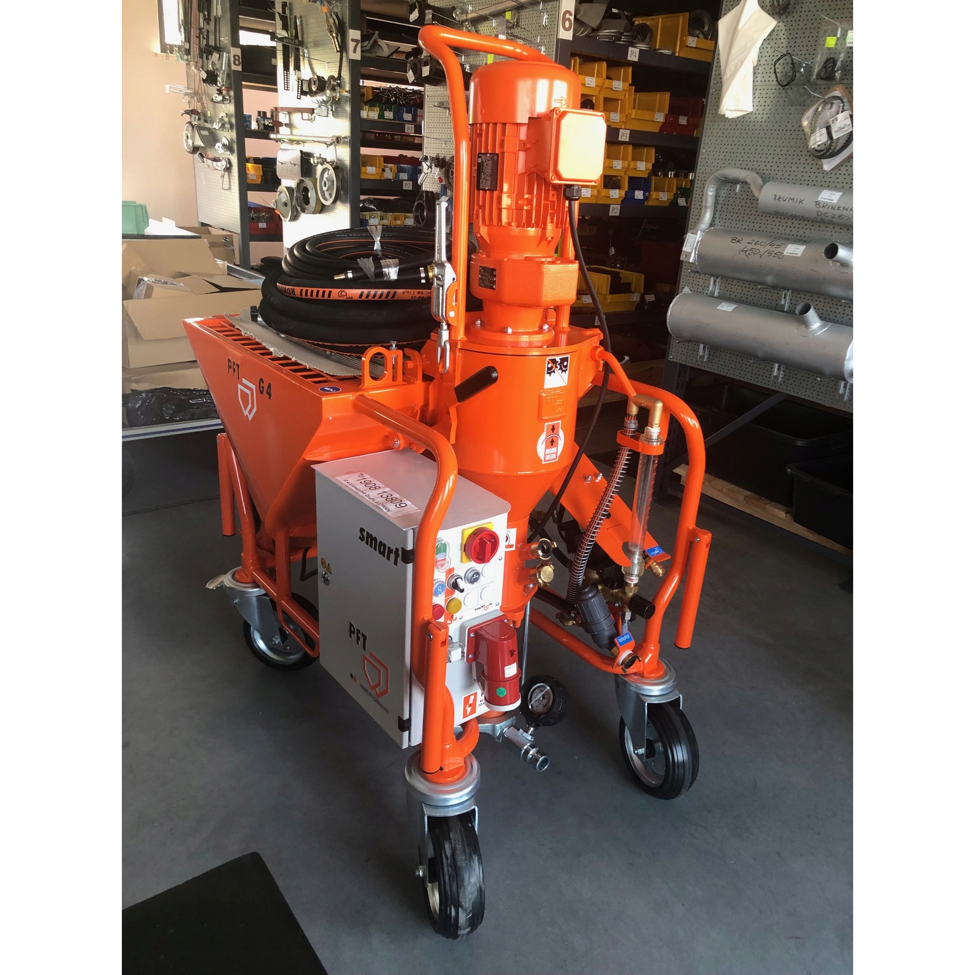 Masina de tencuit PFT G4 X cu pompa de apa, 5,5 kW, 145 litri ...