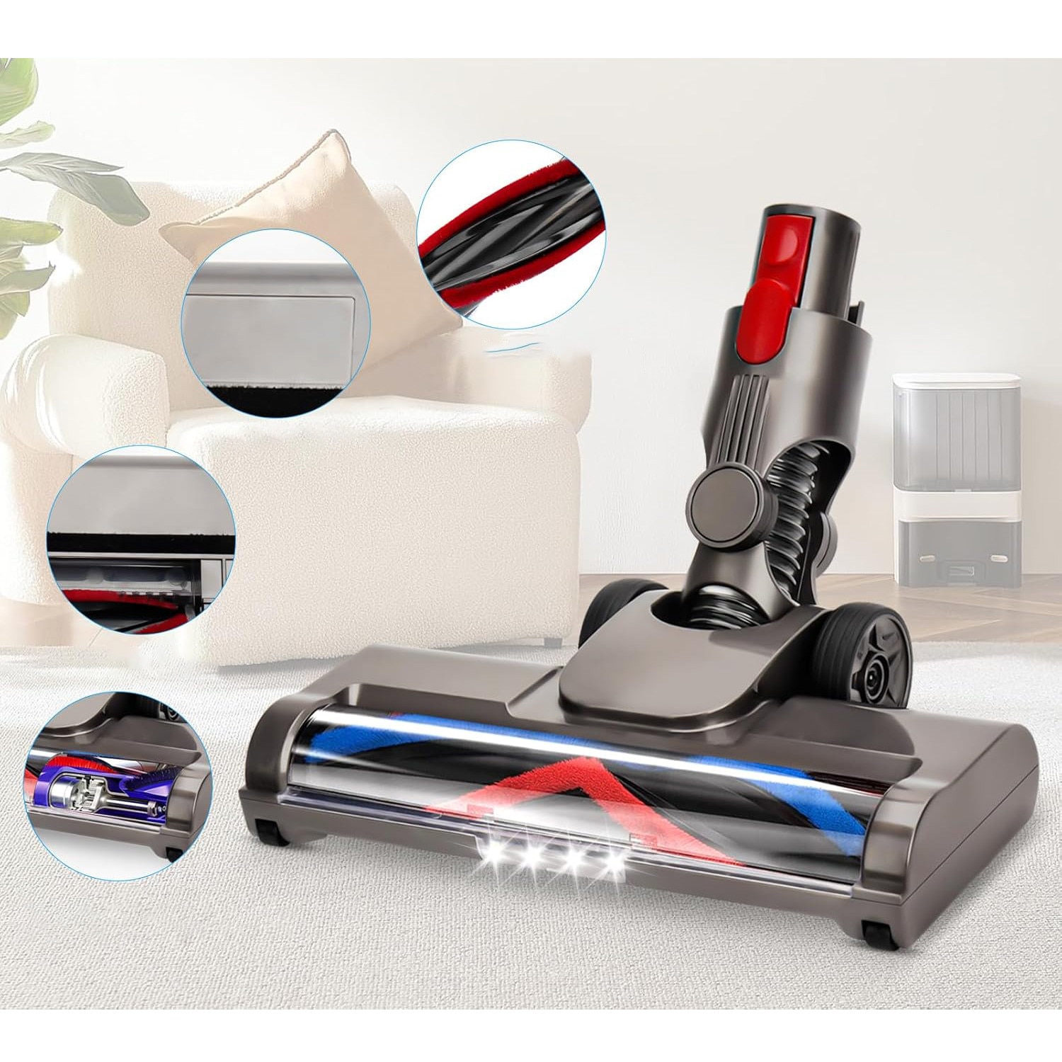 Perie Turbo pentru aspirator Dyson V7 V8 V10 V11 V15, Buyya®, Capat cu ...