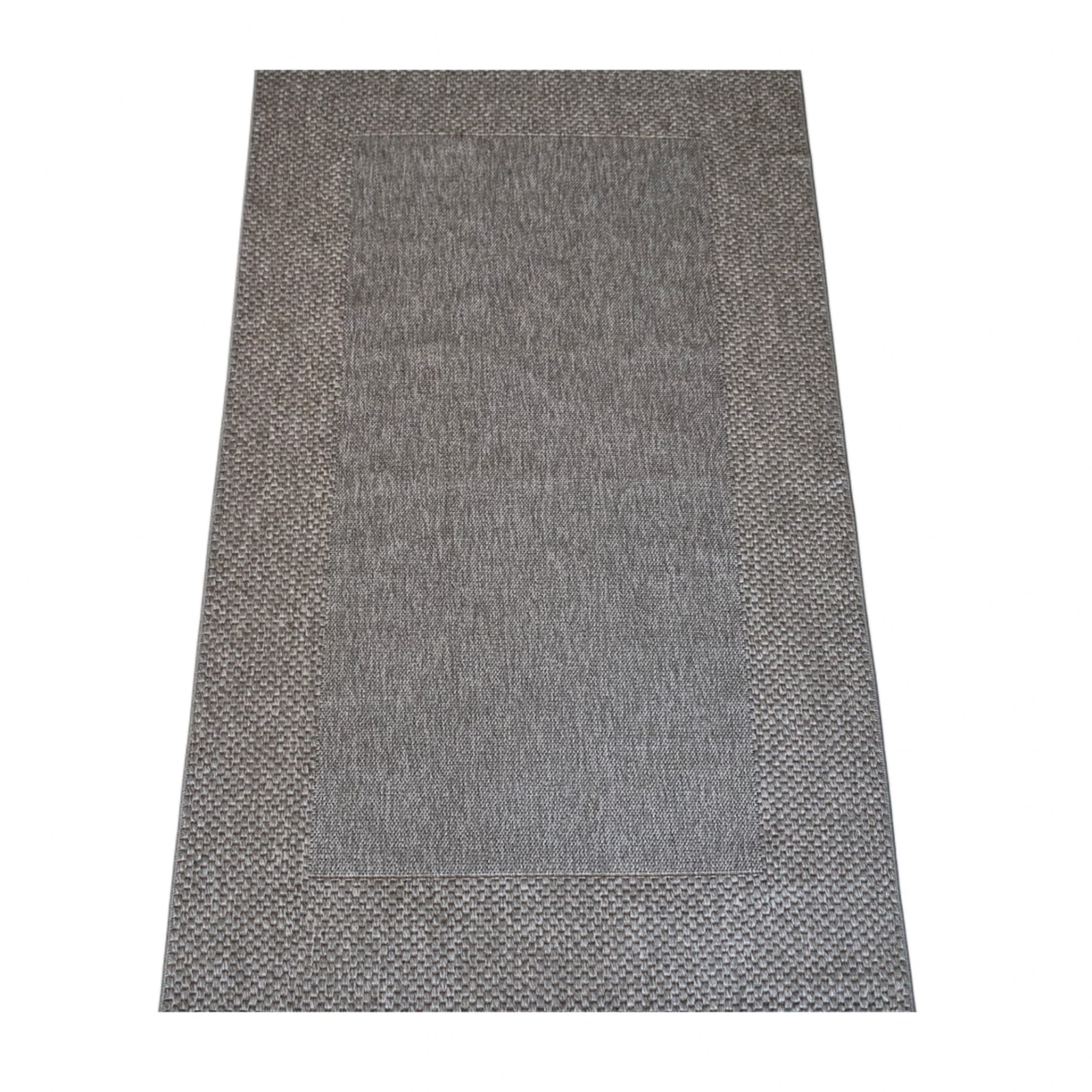 Covor modern Sisal, tip iuta, Gri Inchis 0006A, Living, Dormitor, Hol ...