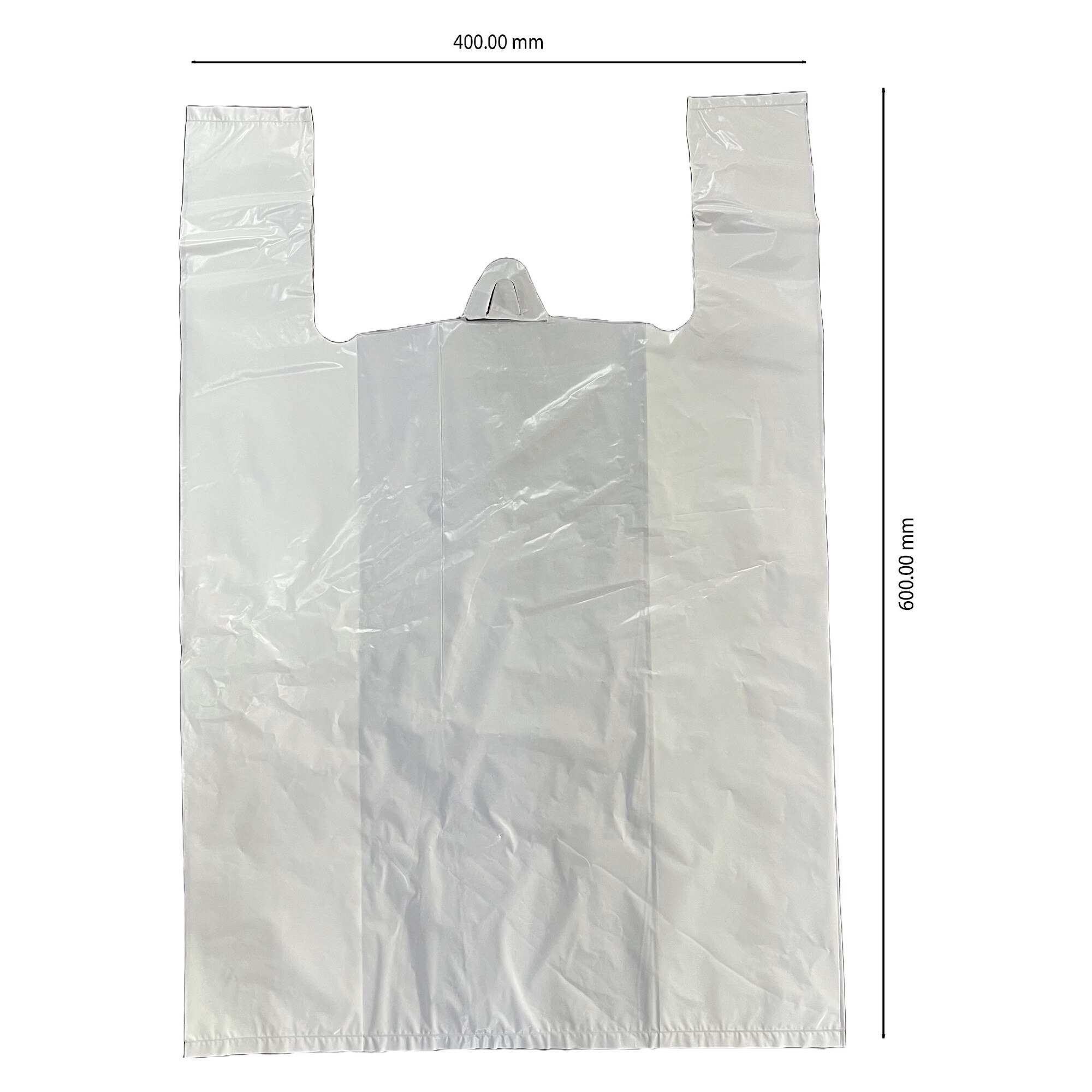 Set 50 bucati, Punga Plastic Reciclat, tip Maieu, 400x600 mm ...