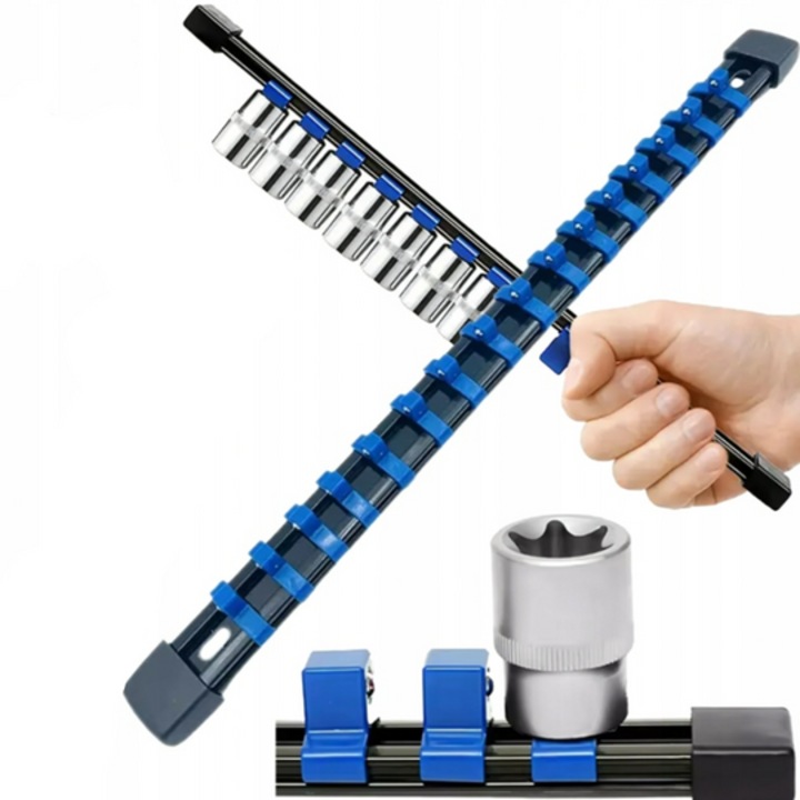 Релсов органайзер с 16 места за глухи ключове, Zola, размер на вложката ...