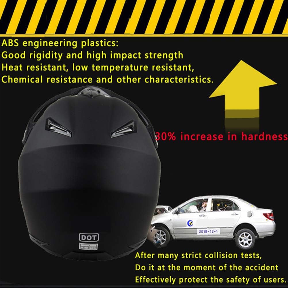 Casca motocicleta set 4 piese, cu ochelari, manusi si masca, ventilata ...