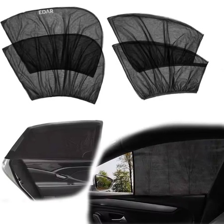 Set 4 plase pentru geamuri auto, EDAR, Protectie Impotriva Razelor ...
