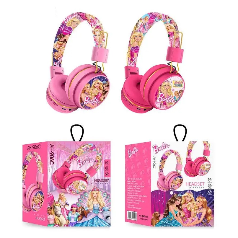 Casti Wireless MINISO Barbie Bluetooth Y2K 3D Stereo Poze Desene ...