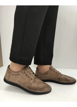 Pantofi Perforati Barbati Bio Flex 138 Bej - Bej, 43 - eMAG.ro