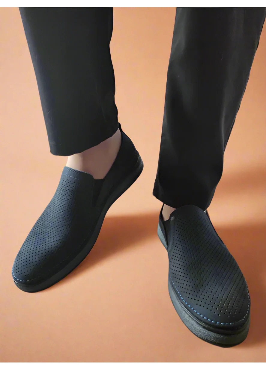 Pantofi Casual Perforati Barbati Goretti B69-320 Bleumarin - Albastru ...