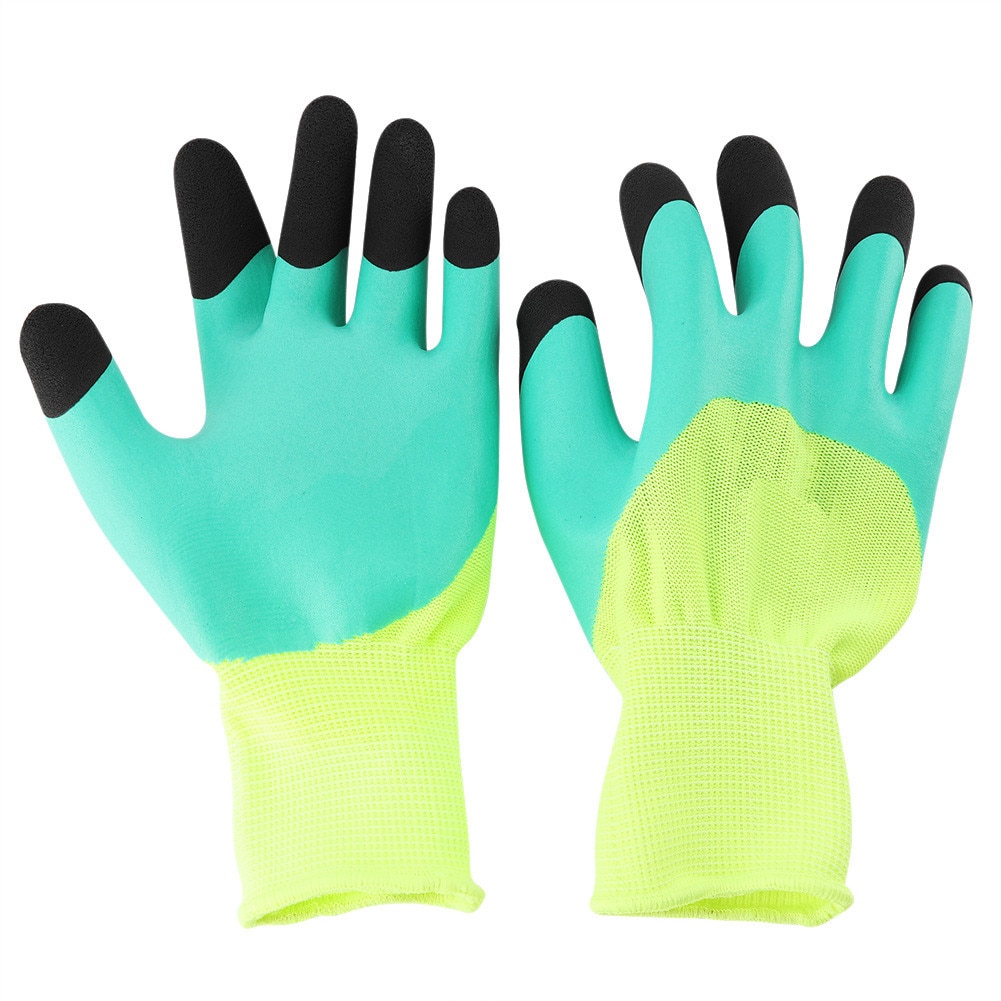 Manusi de gradina impermeabile, set 1 pereche, verde/albastru, 23cm ...