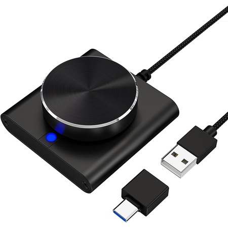 Buton de control al volumului USB, regulator de volum audio PC/computer ...