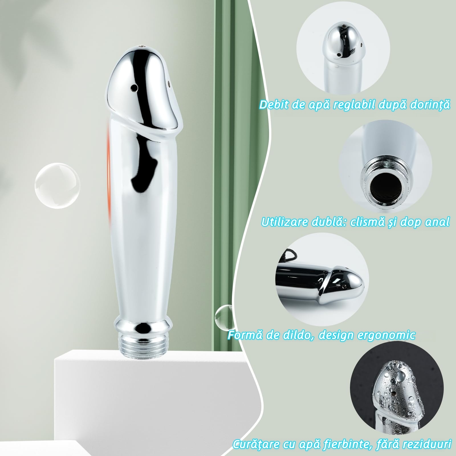 Set irigator pentru clisma, dus enema, Curatator anal sau vaginal ...