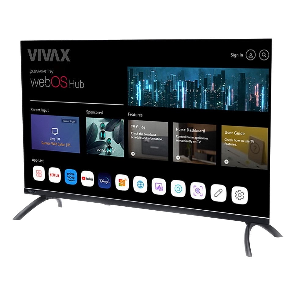 Televizor VIVAX LED 40LE110WO, 101 cm, Smart, Full HD, Clasa E, WiFi ...