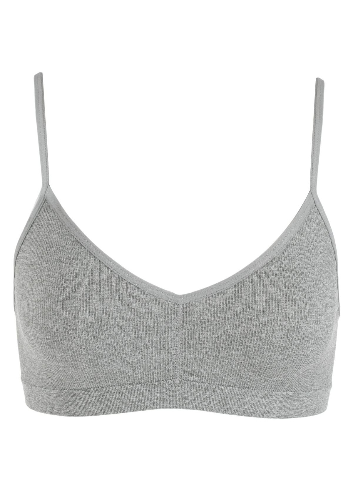 Sutien seamless femei, gri melanj, One Size - eMAG.ro