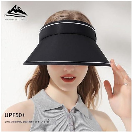 Palarie de soare pentru femei, protectie UV UPF 50+, pliabila, cu ...