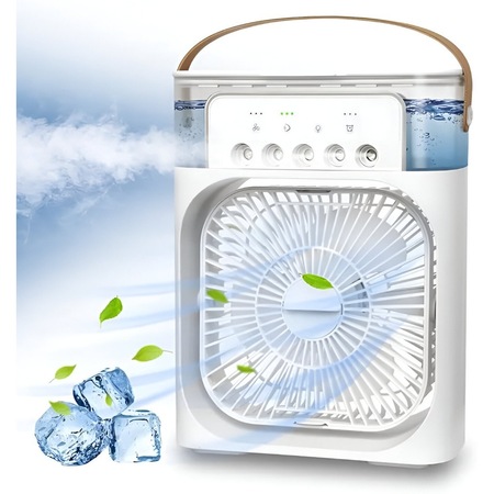 Mini Ventilator Portabil 3-in-1 Aurov®, Racitor de Aer, Umidificator si ...