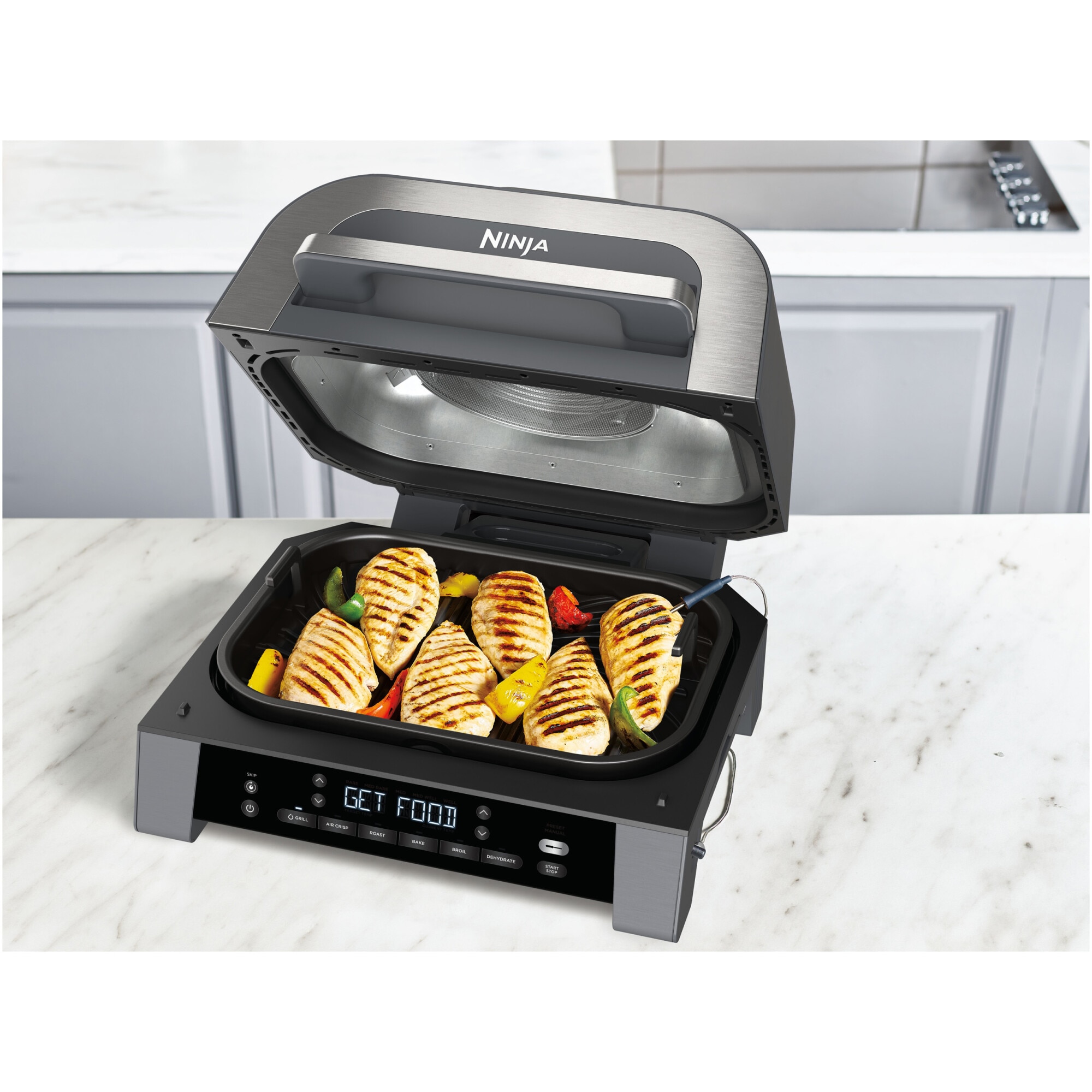 Gratar electric si airfryer Ninja Foodi Smart XL AirGrill DG551EU, 1760 ...