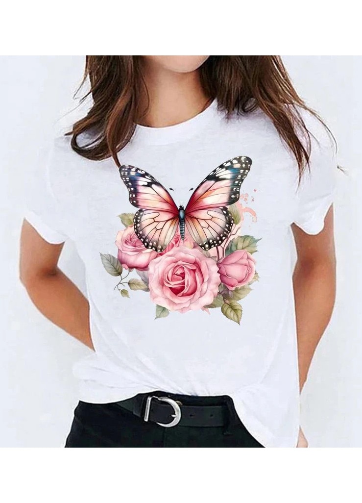 Tricou Fluture Roz XS - eMAG.ro
