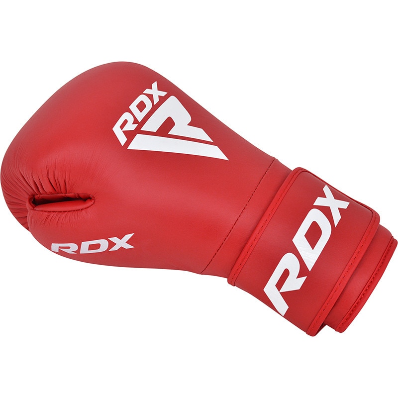 Manusi de box din piele, certificate IBA rosu 10oz - eMAG.ro