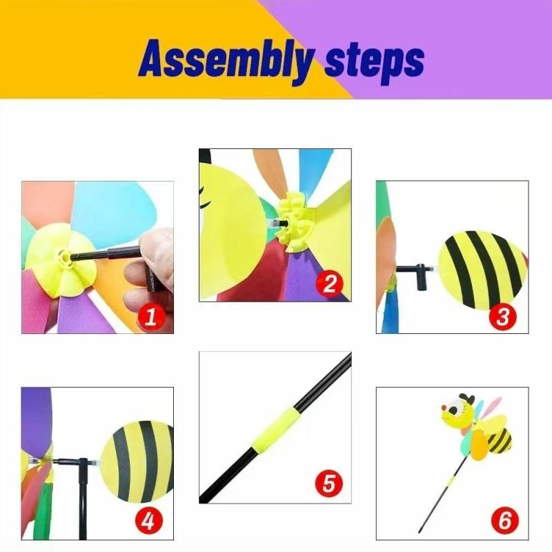Set 2 mori de vant pentru copii, morisca de vant colorata, jucarii ...