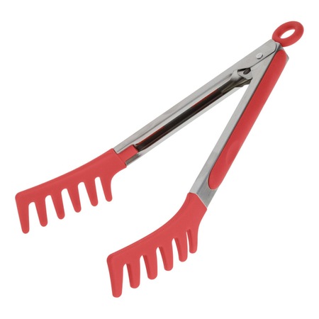 Cleste din silicon cu maner metalic pentru servit paste fainoase 26cm ...