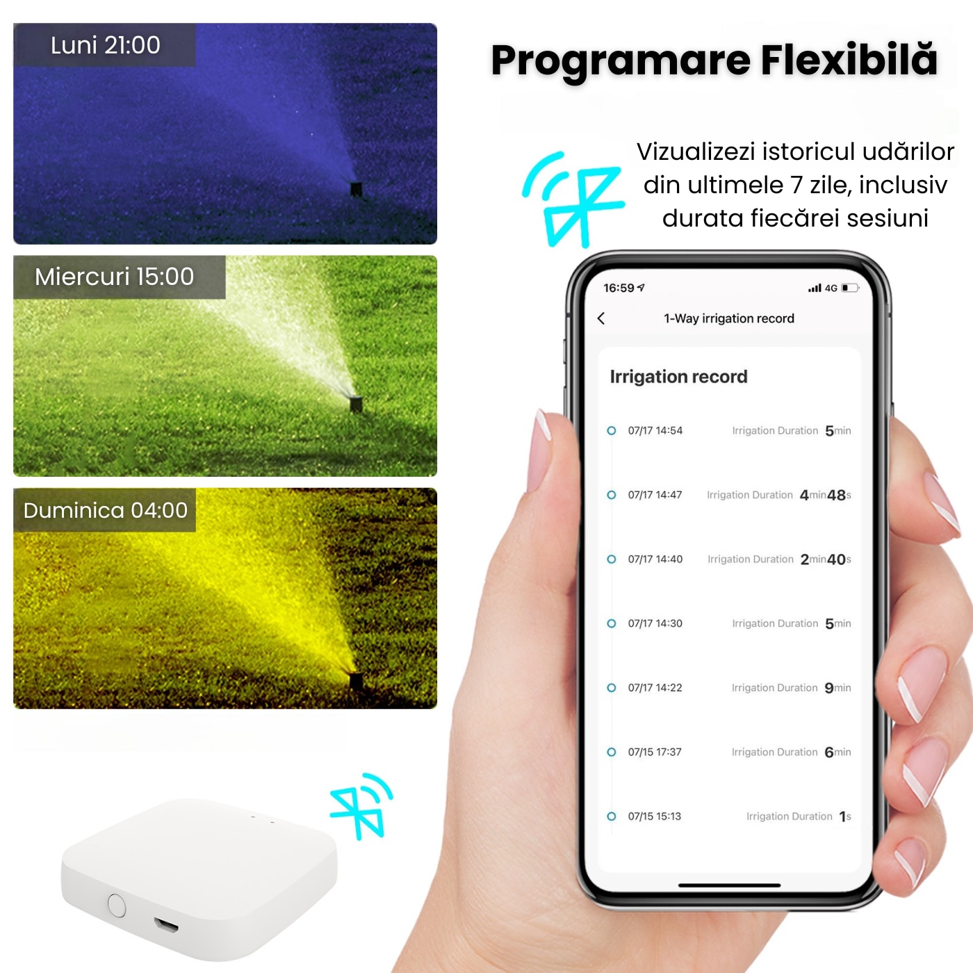 Programator Irigare Smart Wi-Fi Gri Cu Control Prin Aplicatie Si ...