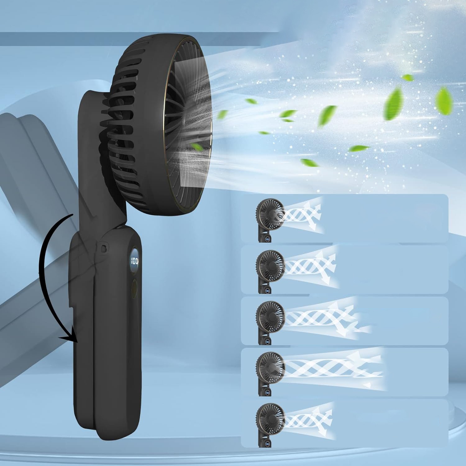 Ventilator Ultra Portabil, lynker, Ventilator USB, Mini Ventilator portabil pliabil mic ...