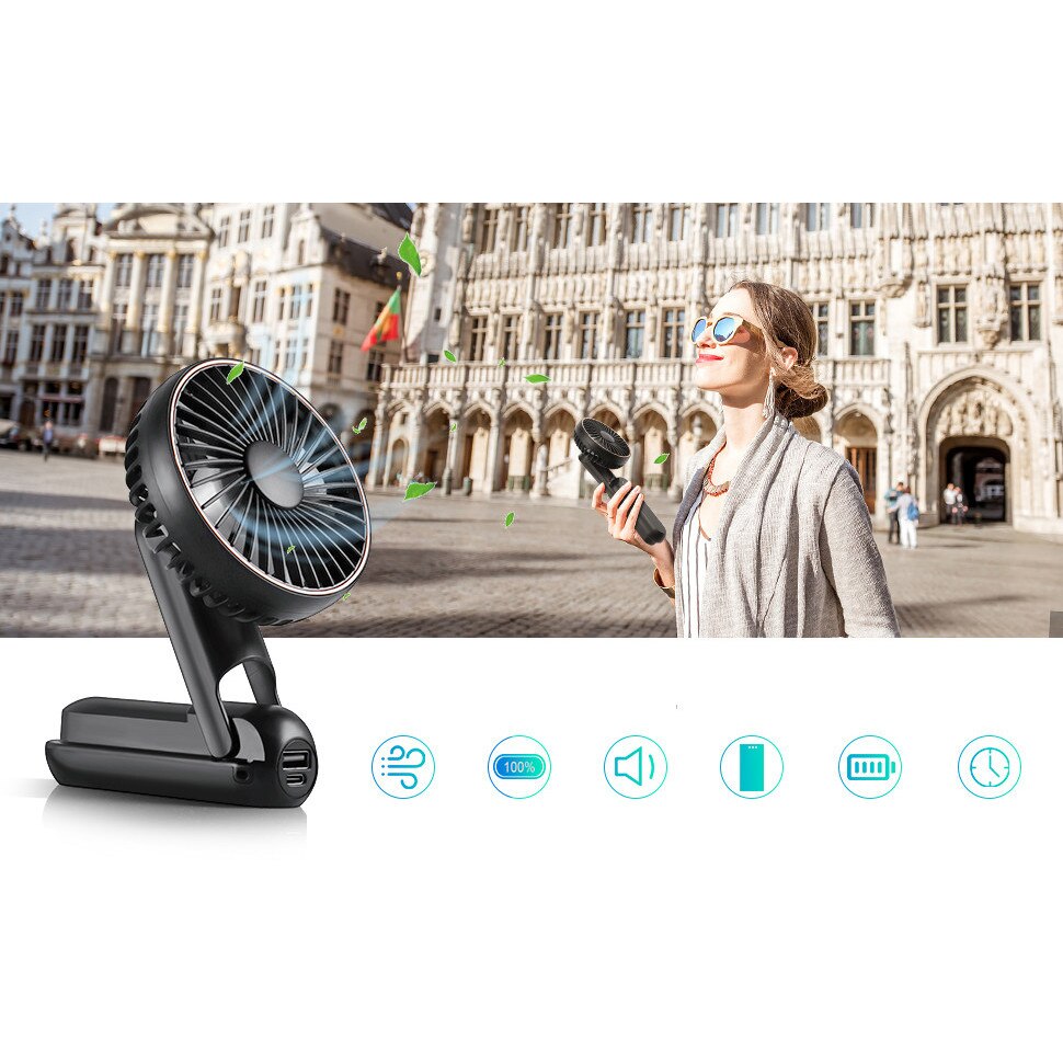 Ventilator Ultra Portabil, lynker, Ventilator USB, Mini Ventilator portabil pliabil mic ...