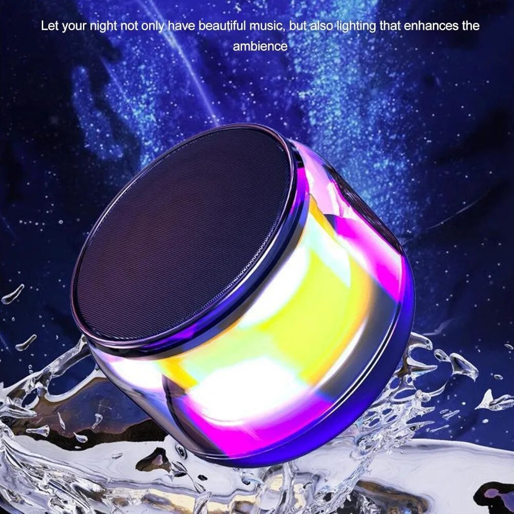 Boxa Bluetooth cu Lumini RGB, Bass Profund, Mini Boxa Portabila ...