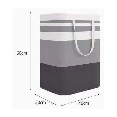 Cosuri pentru rufe, 60x40x30cm, 75L, gri gradient, design pliabil ...
