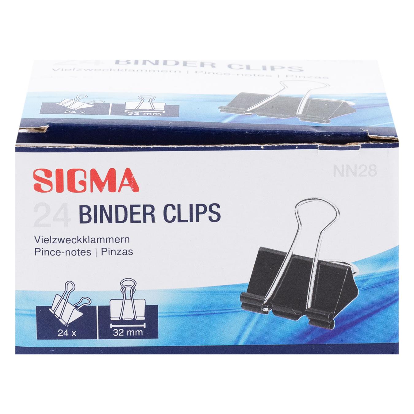 Set 2 cutii Clipsuri metalice SIGMA, 32mm, 12buc/cutie - eMAG.ro