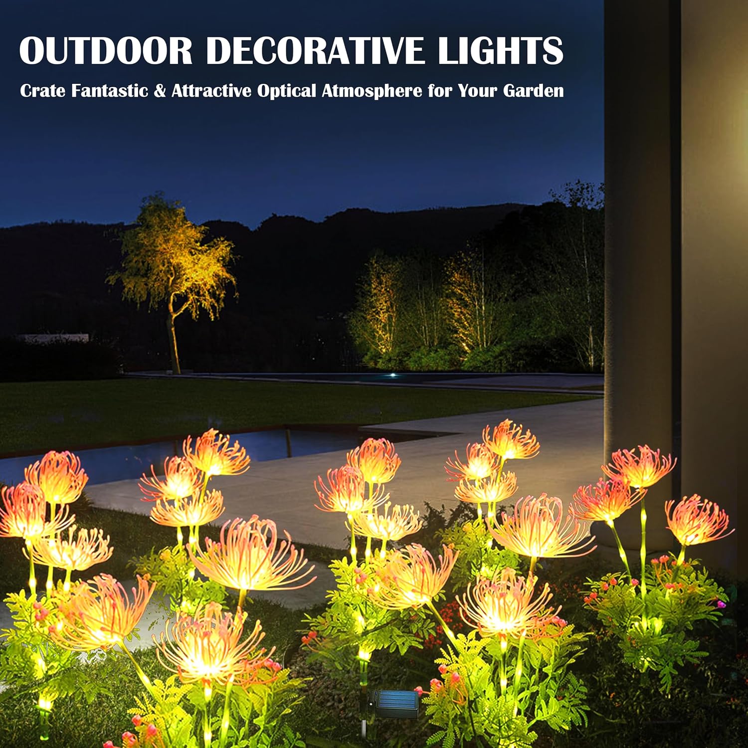 Set 2 lampi solare decorative de exterior, courtyard lights, garden ...